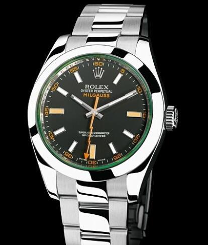 Rolex Watch Oyster Perpetual Milgauss 116400 GV / 72400 Steel - Green ...