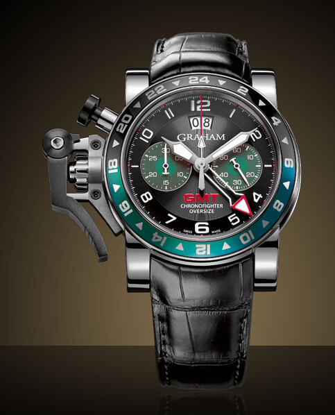 Graham London Chronofighter Oversize GMT Steel - 2OVGS.B12A Men Copy ...