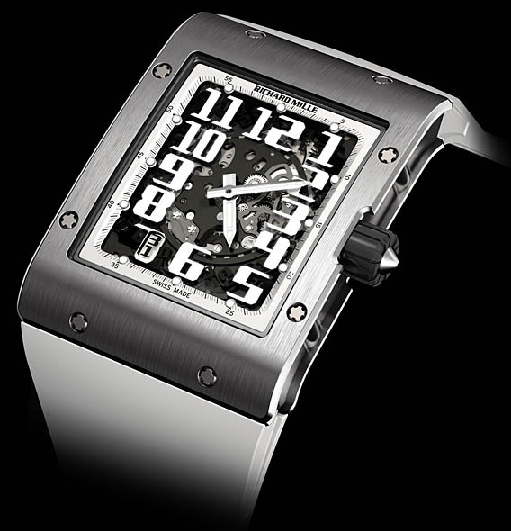 Replica Richard Mille RM 016 Automatic White Night Doux Joaillier White ...