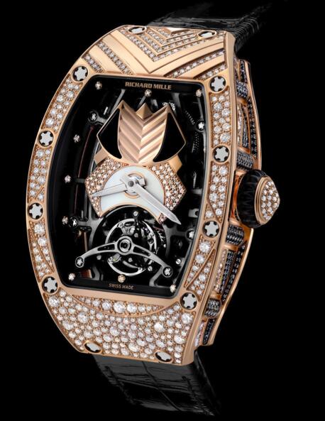 Replica Richard Mille RM 71-01 Automatic Tourbillon Talisman Red Gold ...